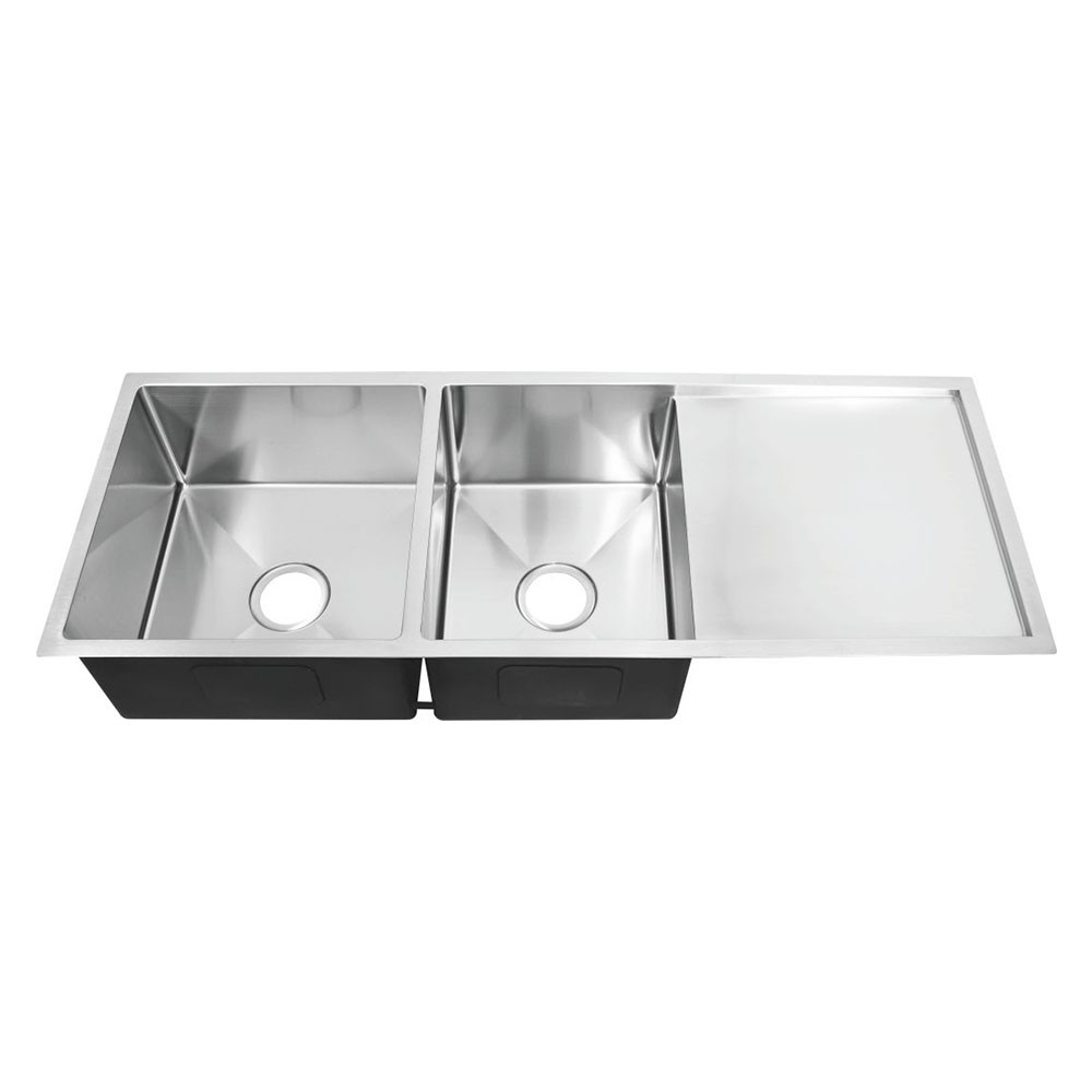 Durable Modern Style Kitchen Sink With Drainboard Thick Panel 16 Gauge ...